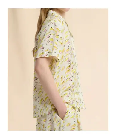 Marni Brushstroke Wave Printed Shirt - Yellow