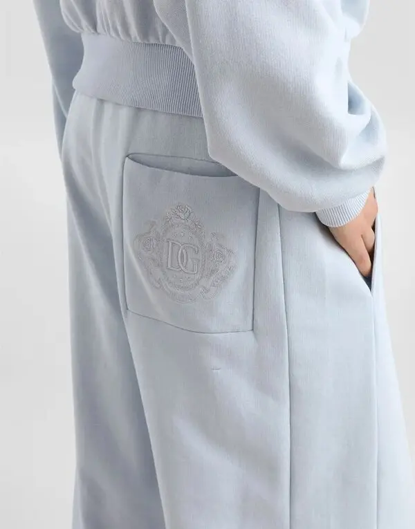 Dolce & Gabbana Elastic Waist Track Pants - Blue