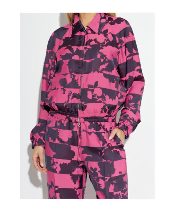 Dries Van Noten Printed Long Sleeve Casual Jacket