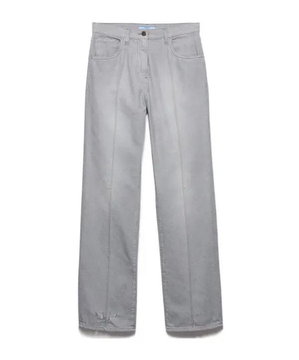 Prada Washed Denim Jeans - Grey