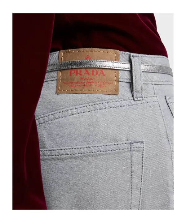 Prada Washed Denim Jeans - Grey