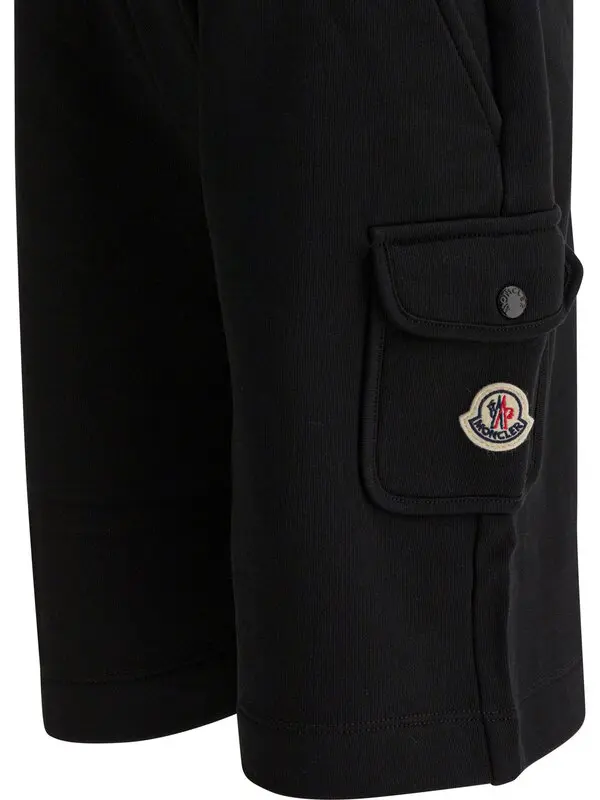 Moncler Logo Patch Cargo Shorts