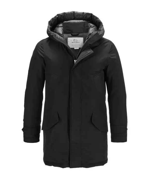 Woolrich Long-sleeved Hooded Parka - Black