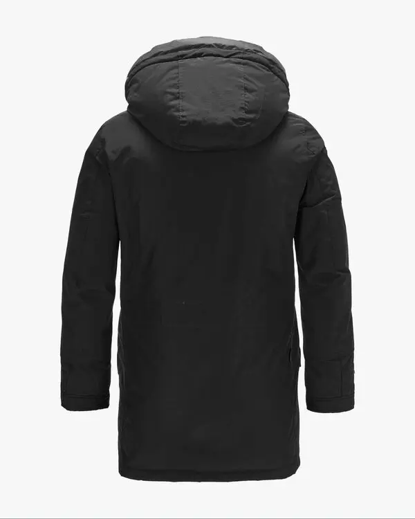 Woolrich Long-sleeved Hooded Parka - Black