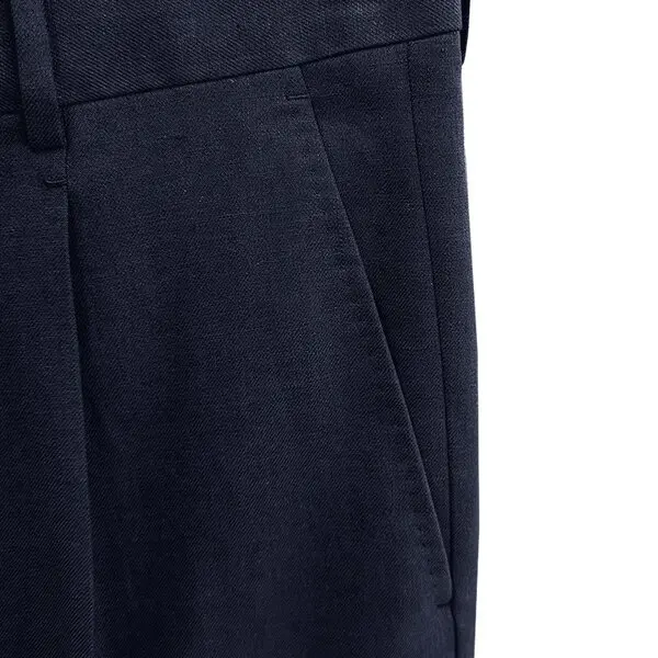 Zegna Tailored Casual Pants With Belt Loops - Black