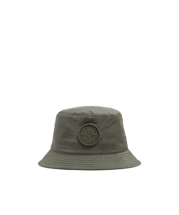 Stone Island Logo Nylon Bucket Hat