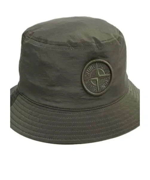 Stone Island Logo Nylon Bucket Hat