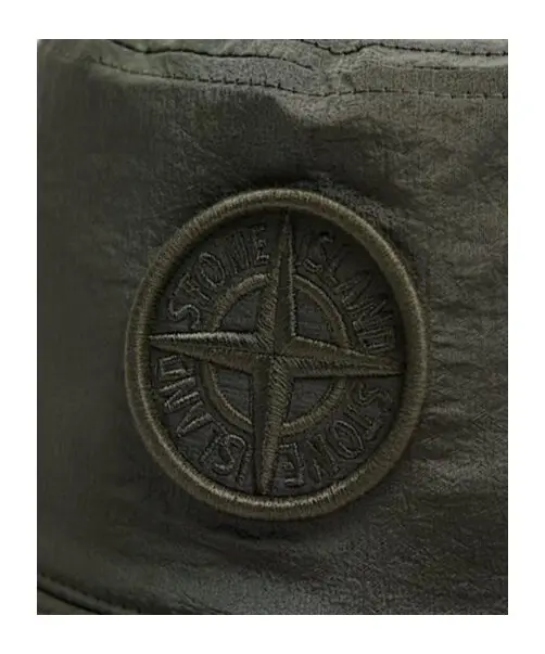 Stone Island Logo Nylon Bucket Hat