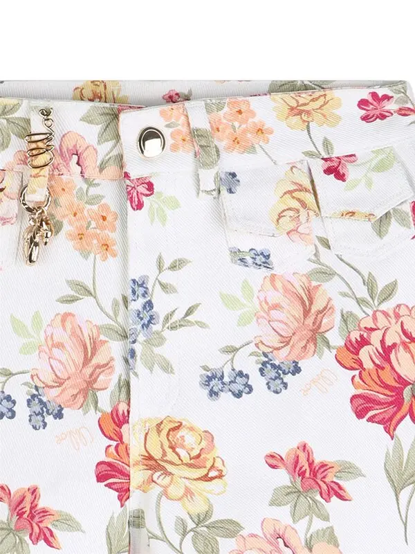 Chloé Floral Charm Shorts - White
