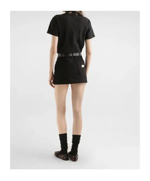 Dolce & Gabbana Short-sleeved T-shirt With Embroidered Scarf Detail
