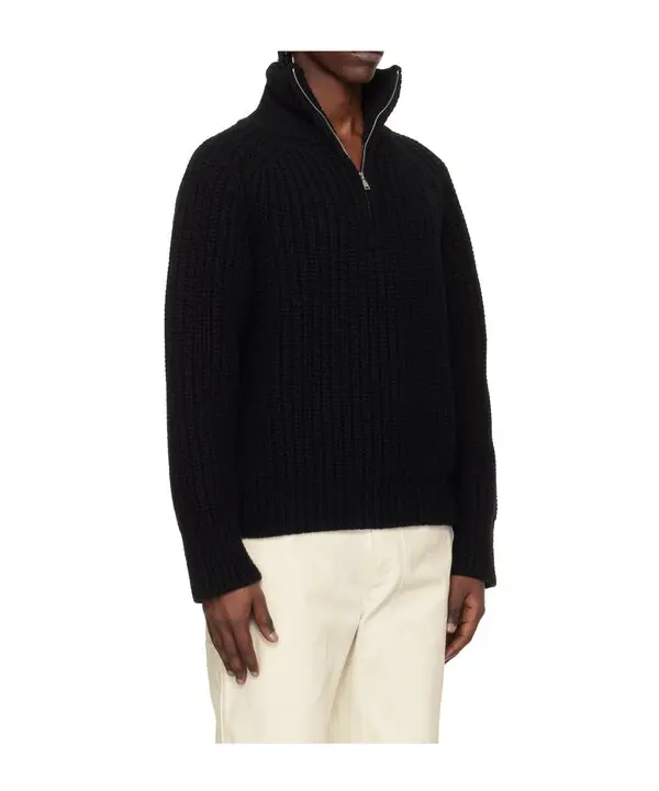 Studio Nicholson X Aaron Levine Collaboration Bristol Wool Knit Sweater - Black