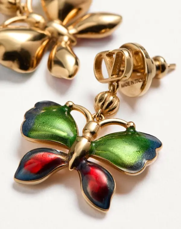 Valentino Garavani Butterfly Embellished Earrings