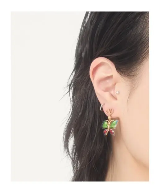 Valentino Garavani Butterfly Embellished Earrings