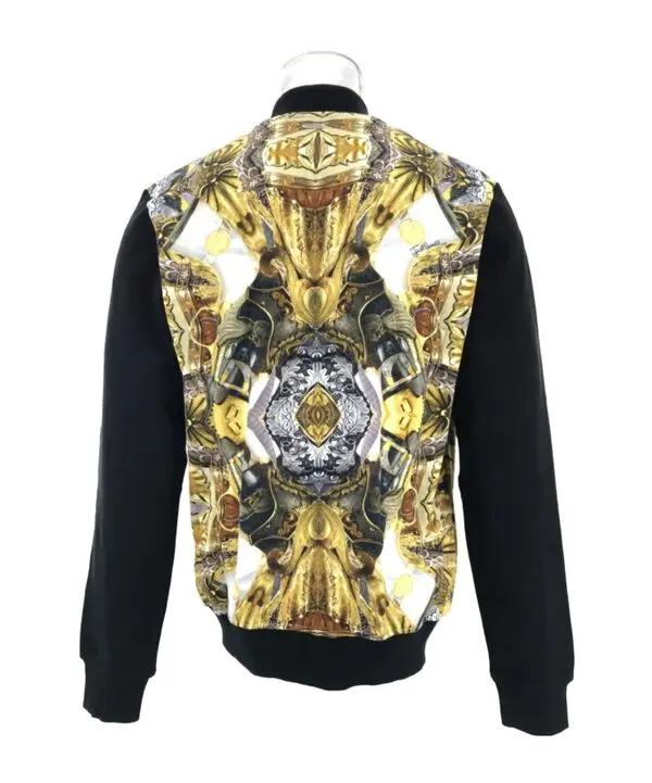 Just Cavalli Printed Long Sleeve Bomber Jacket - Black