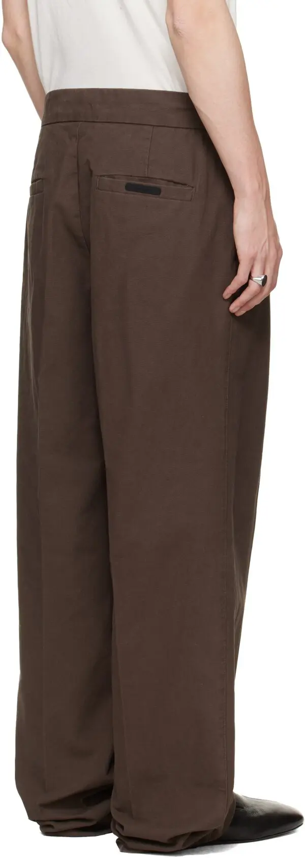 Fear Of God Pleated Loose Fit Trousers - Brown