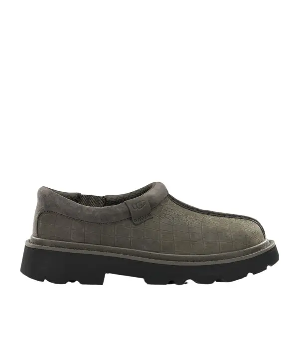 UGG Tasman Lug Embossed Moccasins - Black