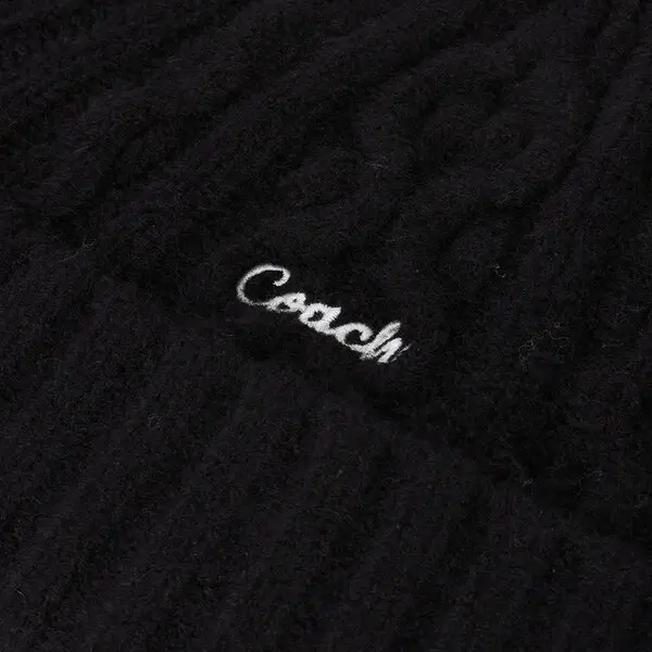 COACH Chunky Knit Beanie Hat