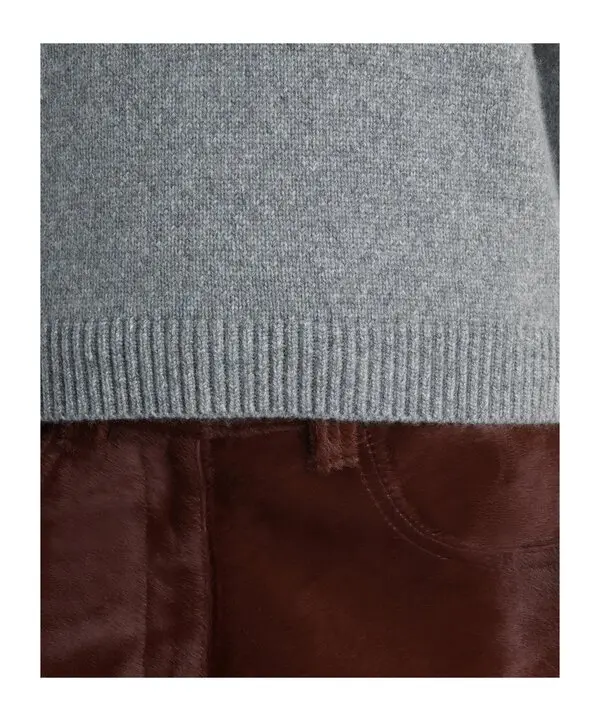 Khaite Leta Cashmere Pullover - Fog