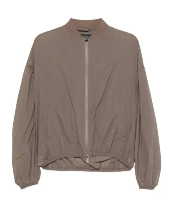 Herno Zip Fastening Bomber Jacket - Gray