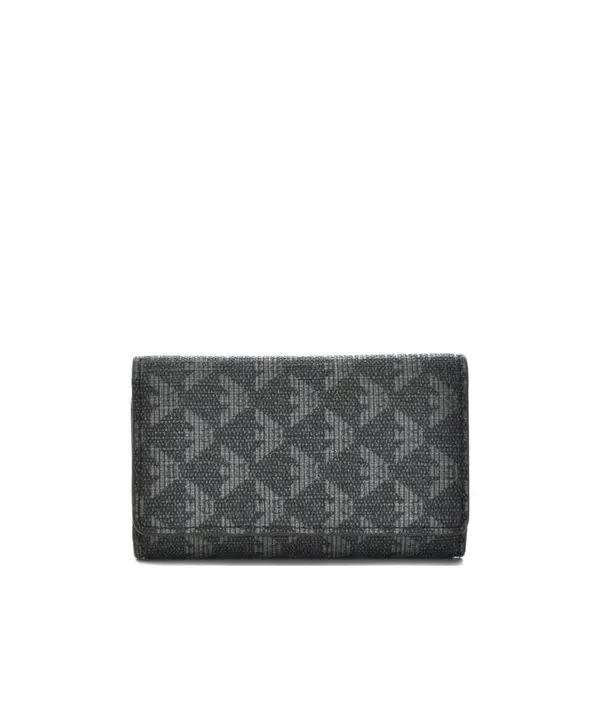 Emporio Armani Jacquard Logo Wallet - Black
