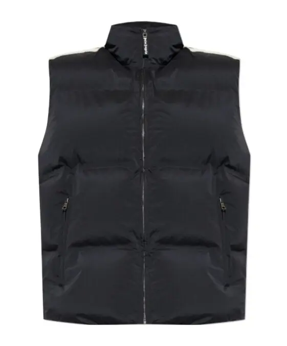 Palm Angels Classic Logo Track Down Vest - Black