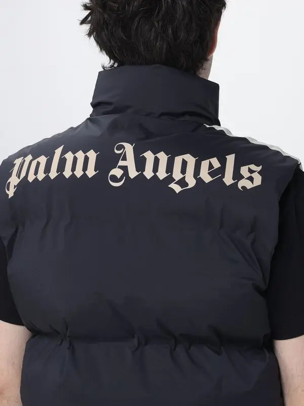 Palm Angels Classic Logo Track Down Vest - Black