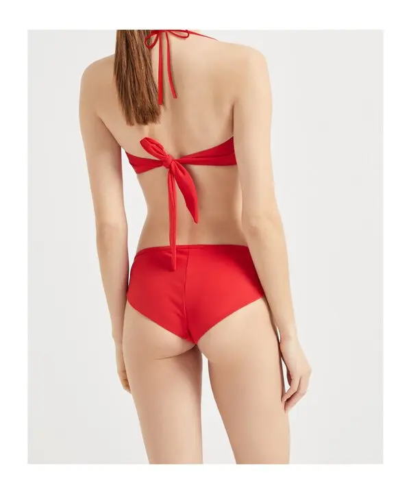 Brunello Cucinelli Monili Chain-embellished Bikini Top