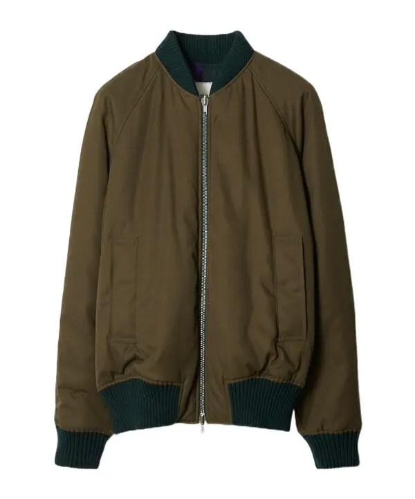 Burberry Checked Zipped Reversible Bomber Jacket