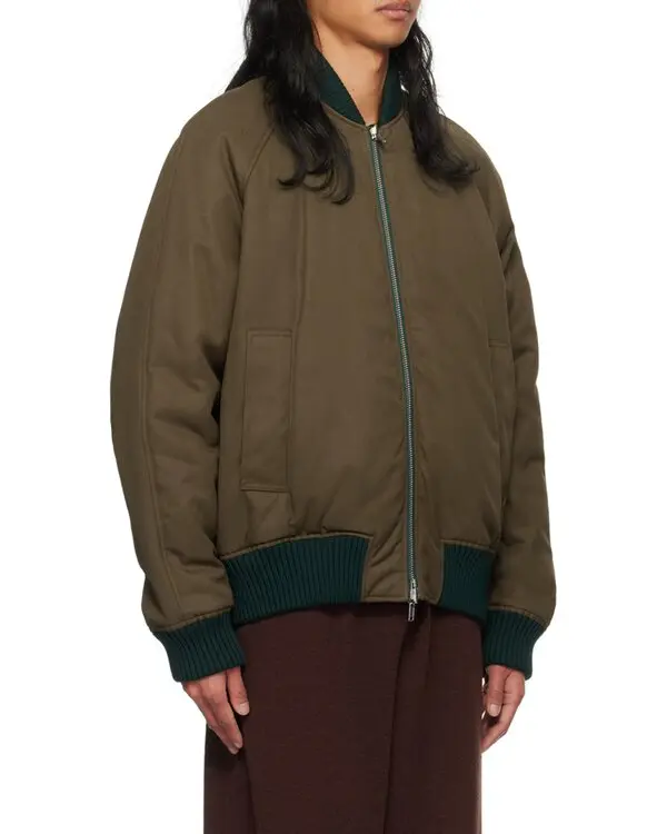 Burberry Checked Zipped Reversible Bomber Jacket