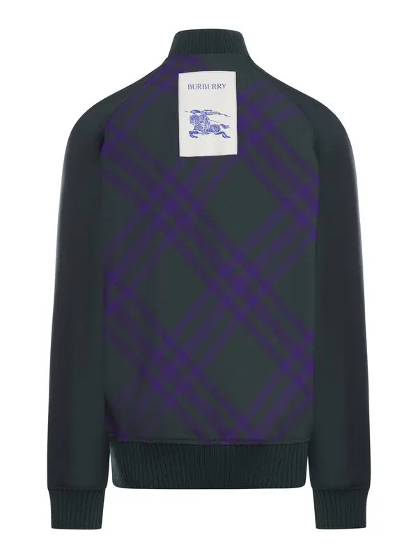Burberry Checked Zipped Reversible Bomber Jacket