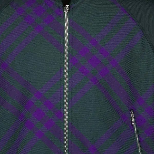 Burberry Checked Zipped Reversible Bomber Jacket