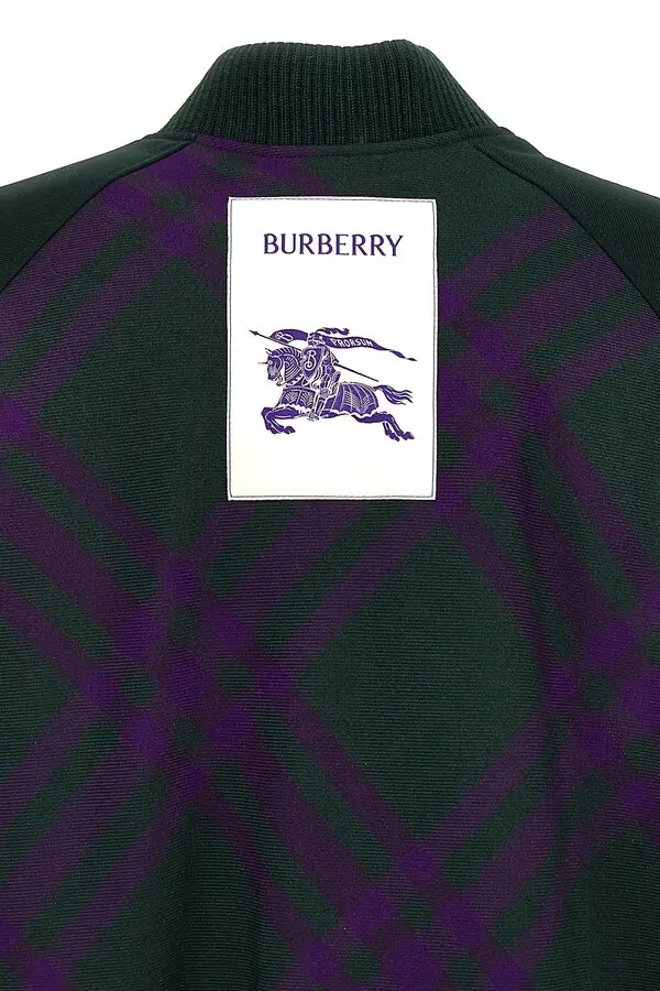 Burberry Checked Zipped Reversible Bomber Jacket