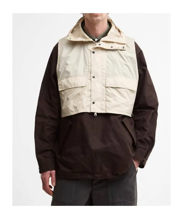 Barbour X Kaptain Sunshine Transport Smock Casual Jacket - Black