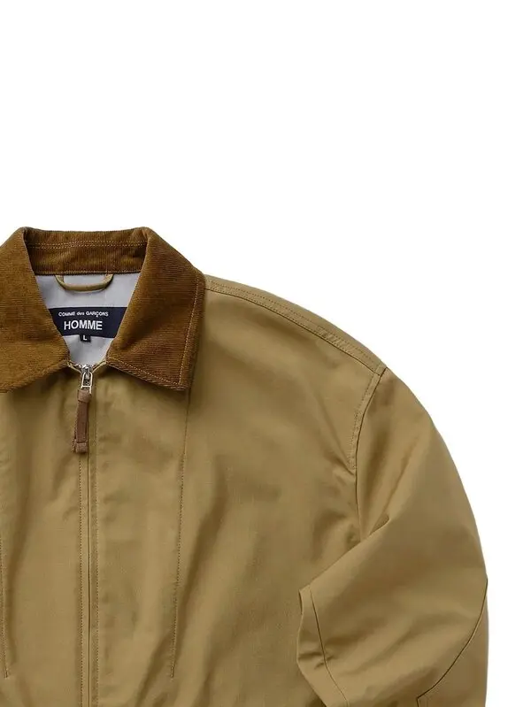 Comme Des Garçons Corduroy Collar Zip Pocket Jacket - Green