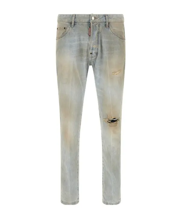 Dsquared2 Distressed Teddy Jeans - Gray