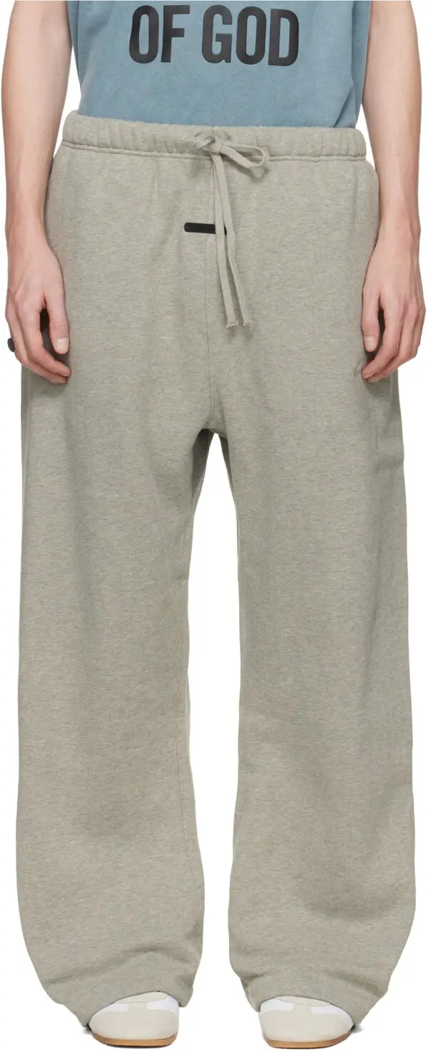 Fear Of God Embroidered Drawstring Trousers - Gray