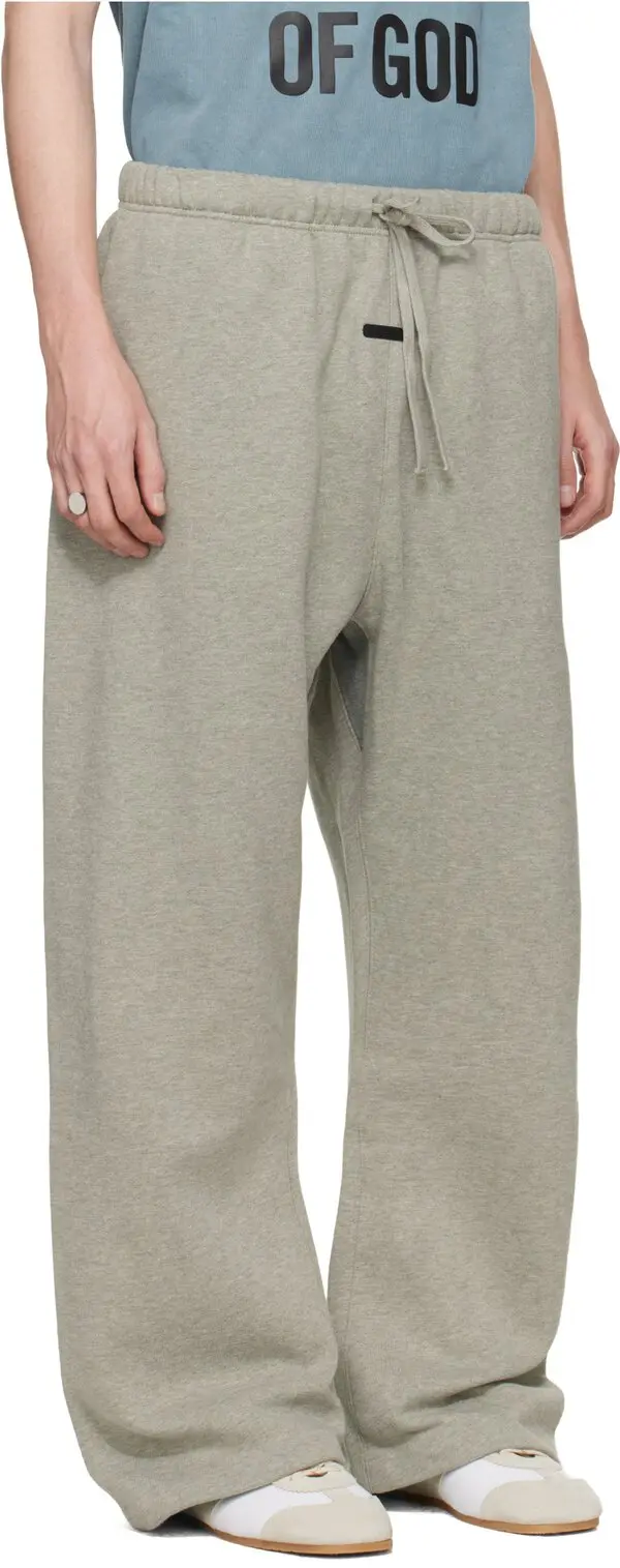 Fear Of God Embroidered Drawstring Trousers - Gray