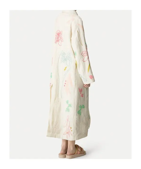 FORTE_FORTE Embroidered Velvet Coat