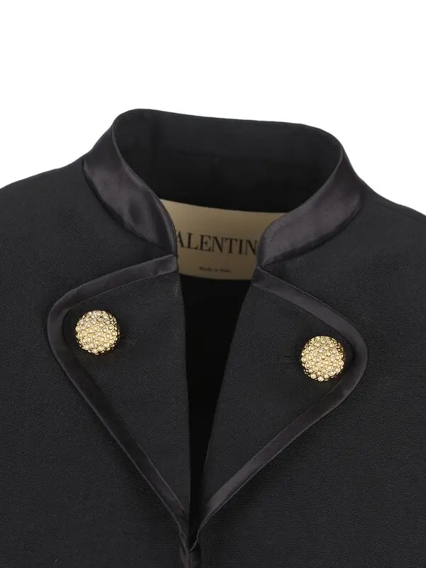 Valentino Garavani Embellished Open Front Jacket