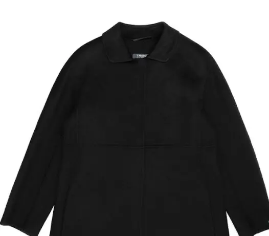 Max Mara Lapel Coat - Black