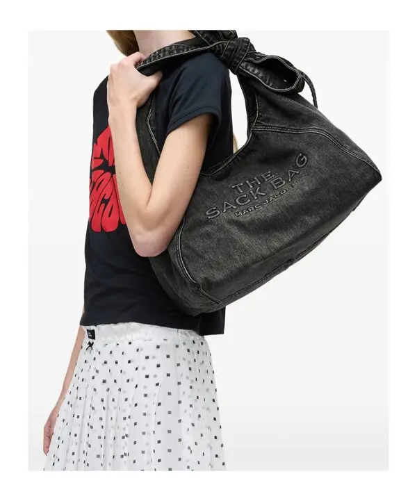 Marc Jacobs The Sack Bow Shoulder Bag - Black