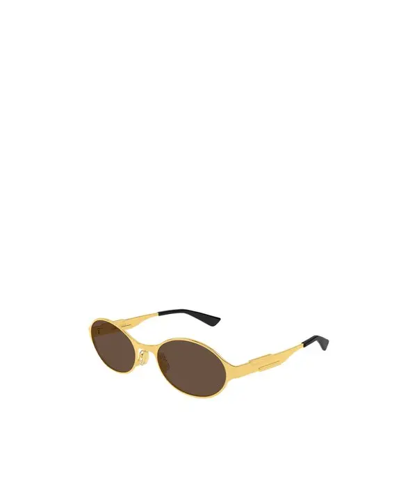 Bottega Veneta Oval Frame Sunglasses - Brown