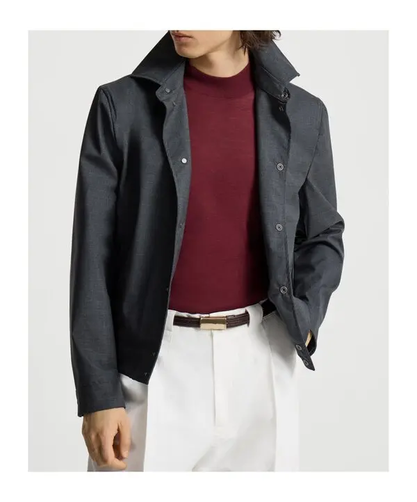 Brunello Cucinelli Snap-front Short Coat