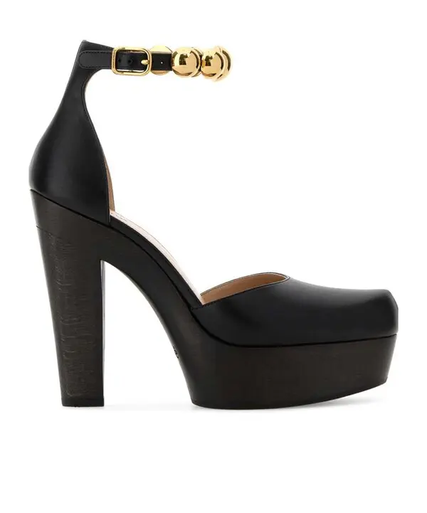 Chloé Lola Platform Ankle-strap Pumps