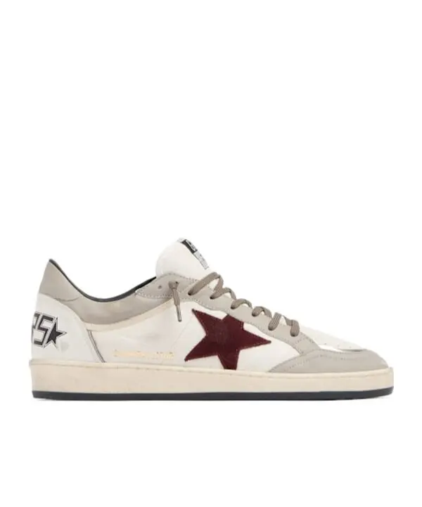 GOLDEN GOOSE Ballstar Leather Sneakers - Nude
