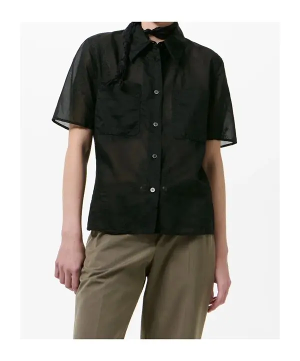 Our Legacy X-ray Shirt With Floral Embroidery