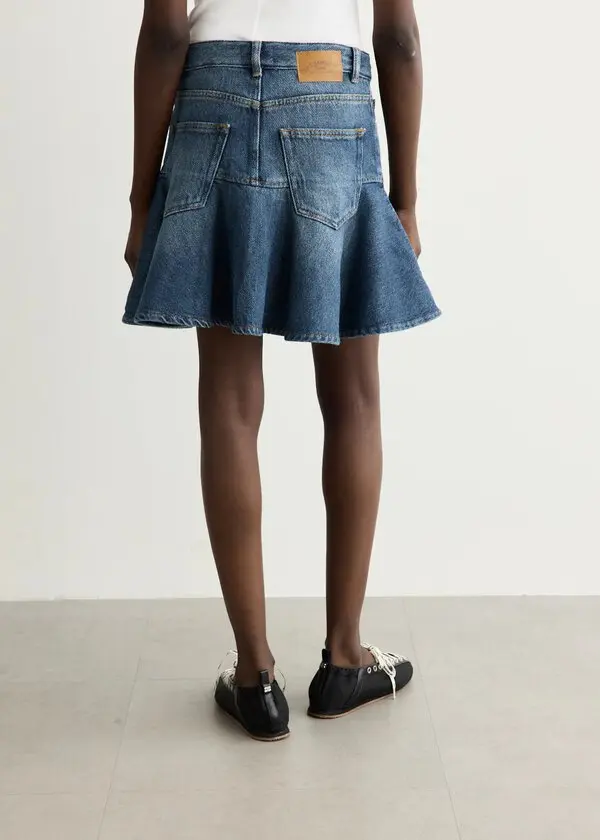 GANNI Panelled A-line Skirt