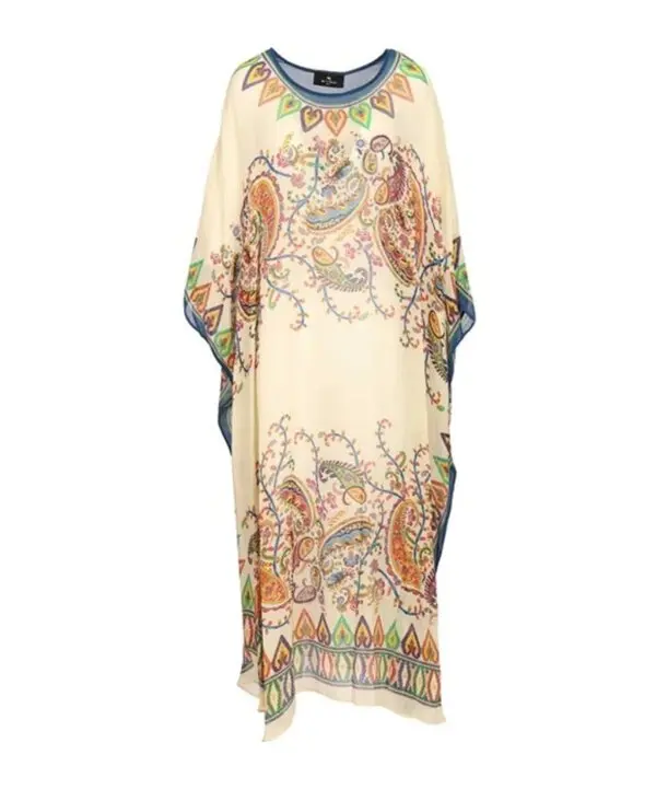 Etro Paisley Printed Crewneck Kaftan