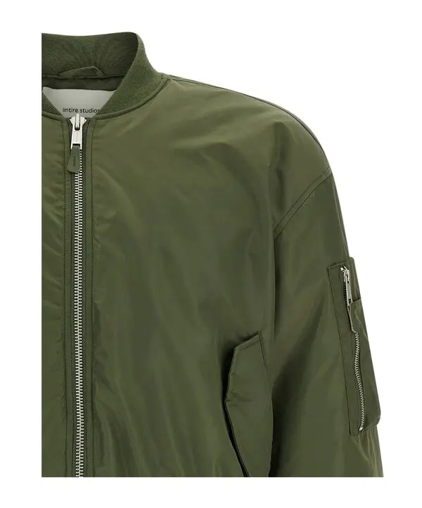 ENTIRE STUDIOS Zip-up Bomber Jacket - Green