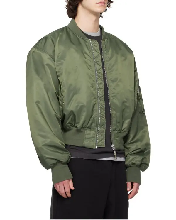 ENTIRE STUDIOS Zip-up Bomber Jacket - Green